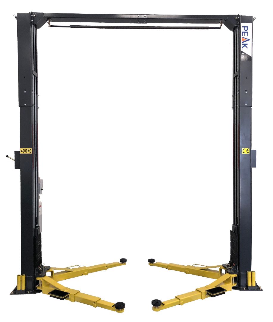 P-209C Peak 2 Post Clear Floor Car Hoist - 4000kg :: Auto Master